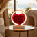 Round Red Heart Flower Lamp – Preserved Roses at Imaginary Worlds