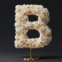 Standing Letter B Lamp – Preserved Roses at Imaginary Worlds