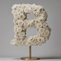 Standing Letter B Lamp – Preserved Roses at Imaginary Worlds