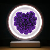 Round Red Heart Flower Lamp – Preserved Roses at Imaginary Worlds